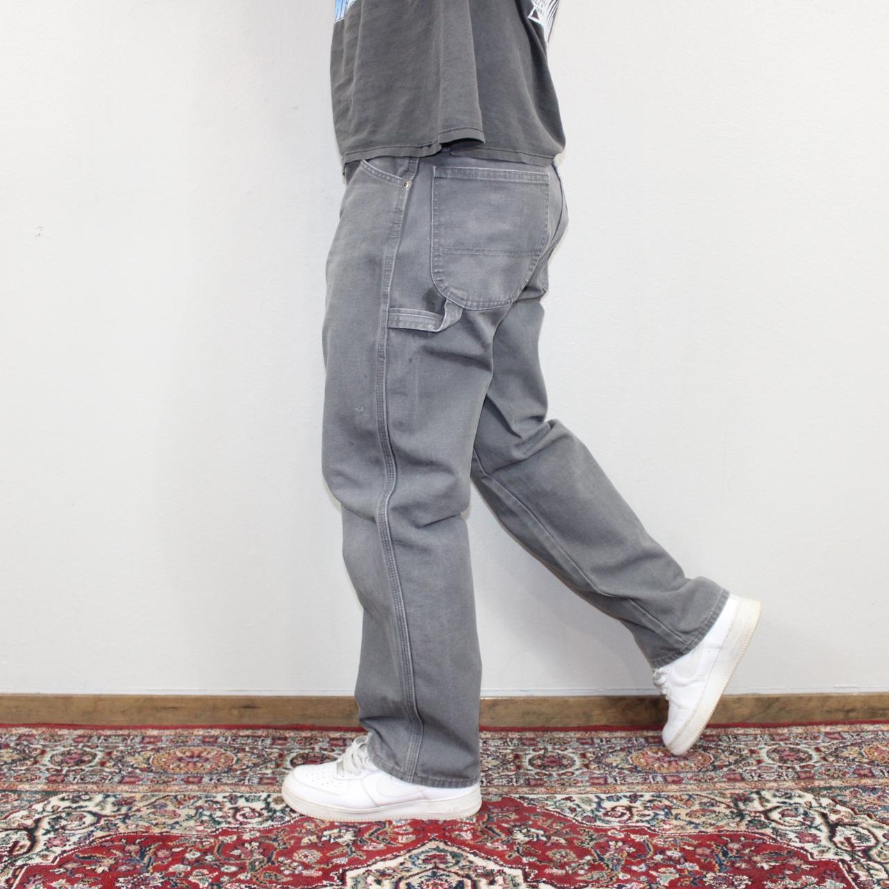 Vintage Grey Dickies Carpenter Pants Relaxed fit... - Depop