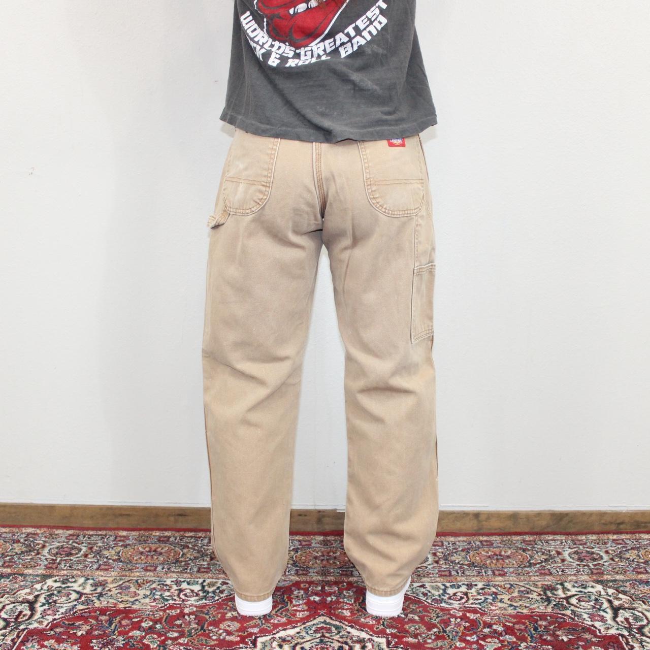 Vintage Tan Dickies Carpenter Pants Relaxed fit... - Depop