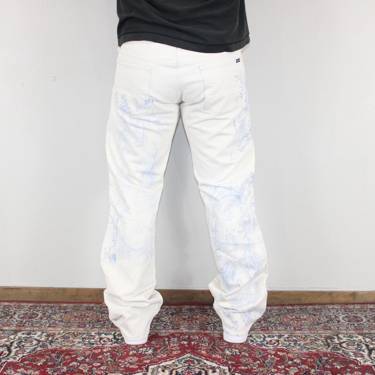 Vintage White Guess Pants Relaxed fit Size... - Depop