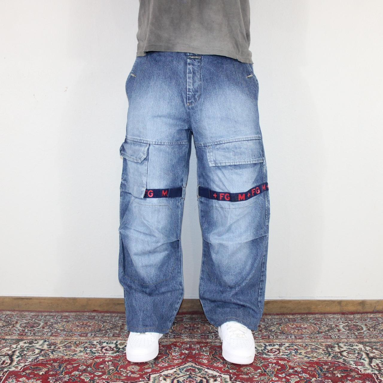 Vintage Denim MFG Pants Relaxed fit Size measured... - Depop