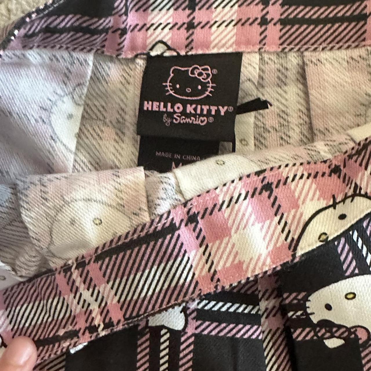 Hot topic Hello Kitty Plaid Skirt Sold out online... - Depop