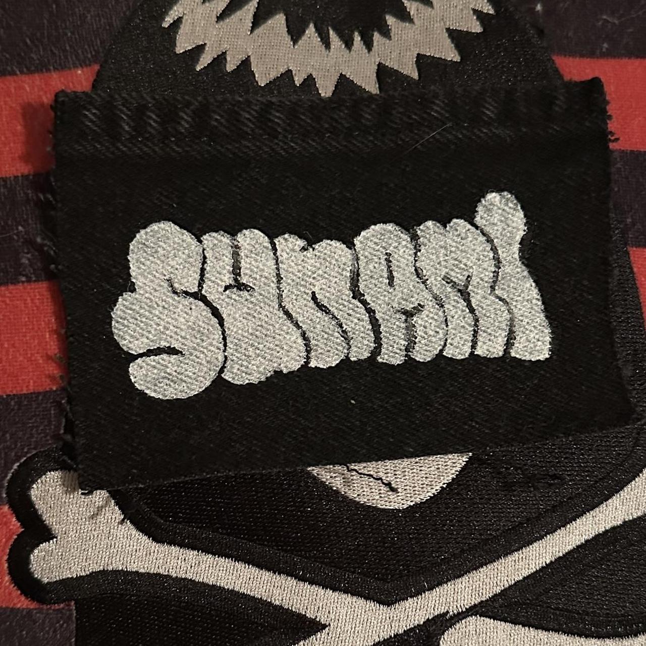 Sunami patch! Hand printed on denim with fabric... - Depop