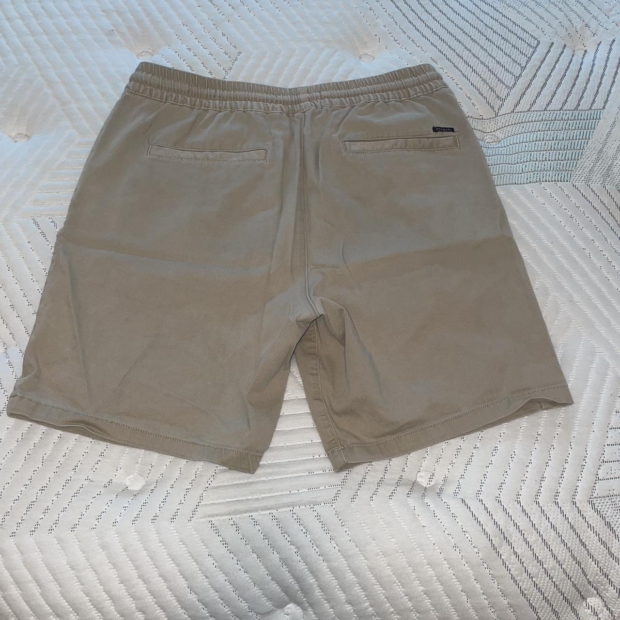Tan volley shorts from Pacsun, size medium, great... - Depop