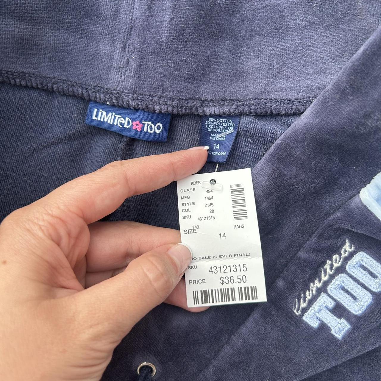 Vintage 00’s deadstock low rise velvet track pants... - Depop