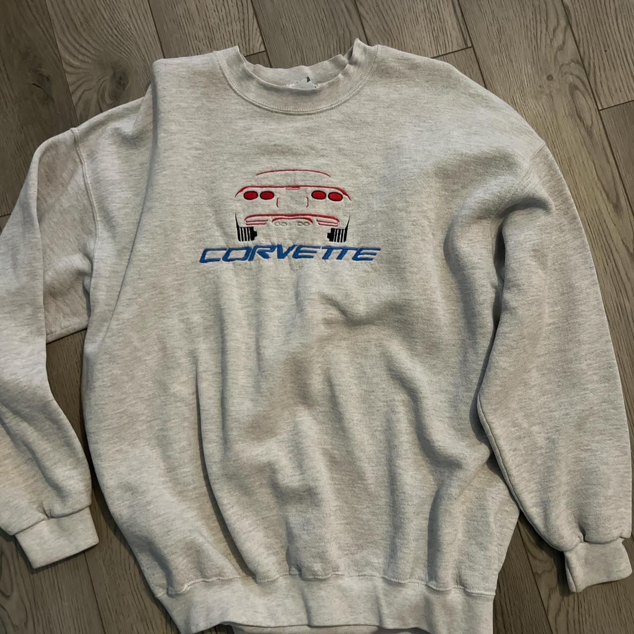 Vintage Corvette sweatshirt - Depop