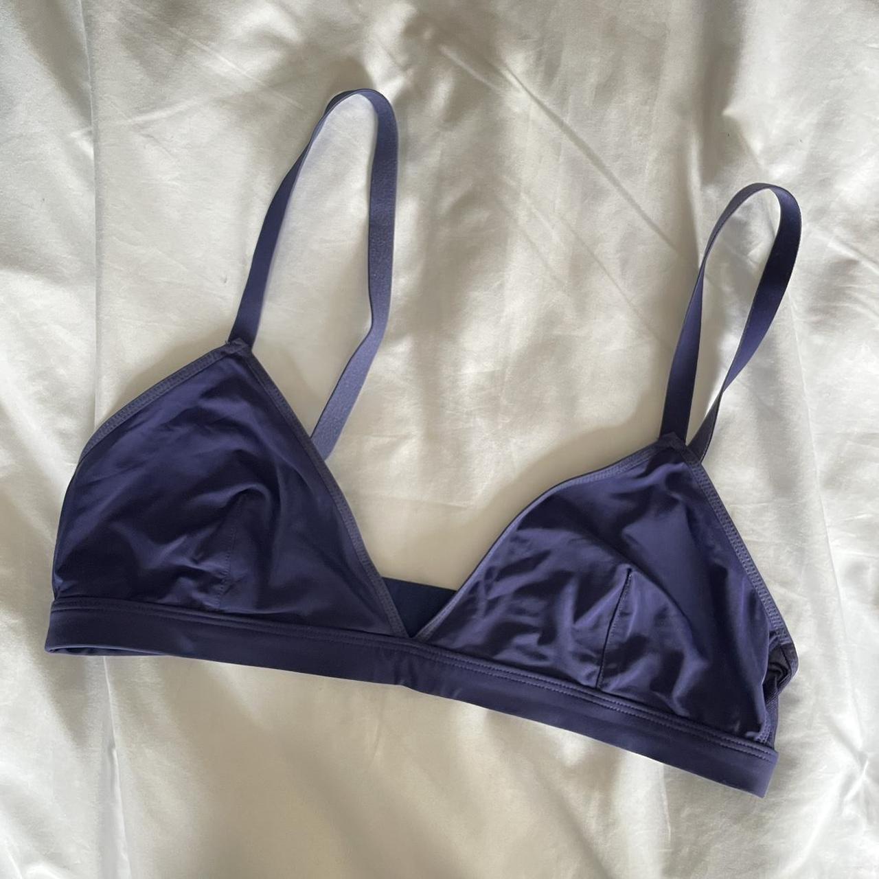 Parade Triangle Bralette | Archive Re:Play Navy... - Depop