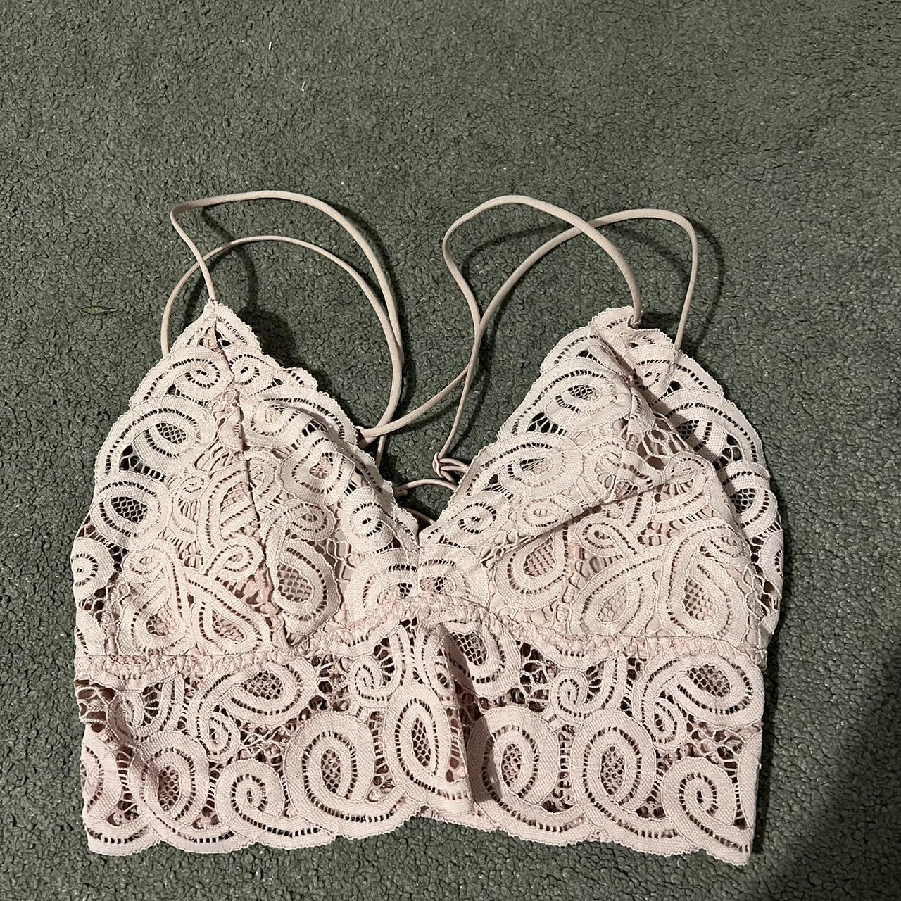 Victoria Secret (PINK) Lace Bralet. Adjustable... - Depop