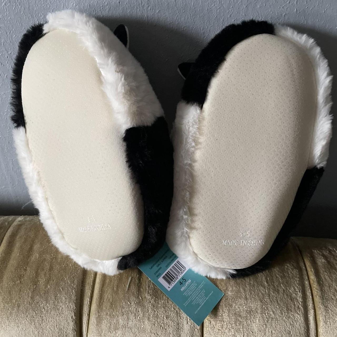Connor the Cow Fuzzmallow slippers! 🖤🖤🖤 Brand new... - Depop