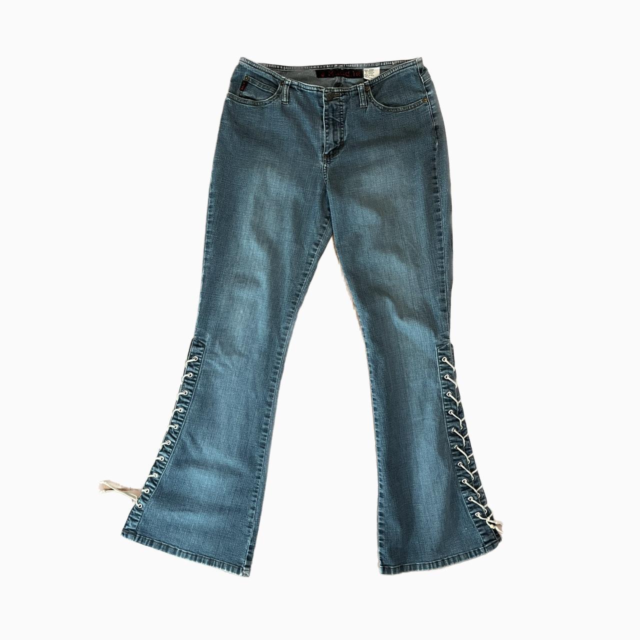 I’m obsessed with these tie up corset style MUDD... - Depop