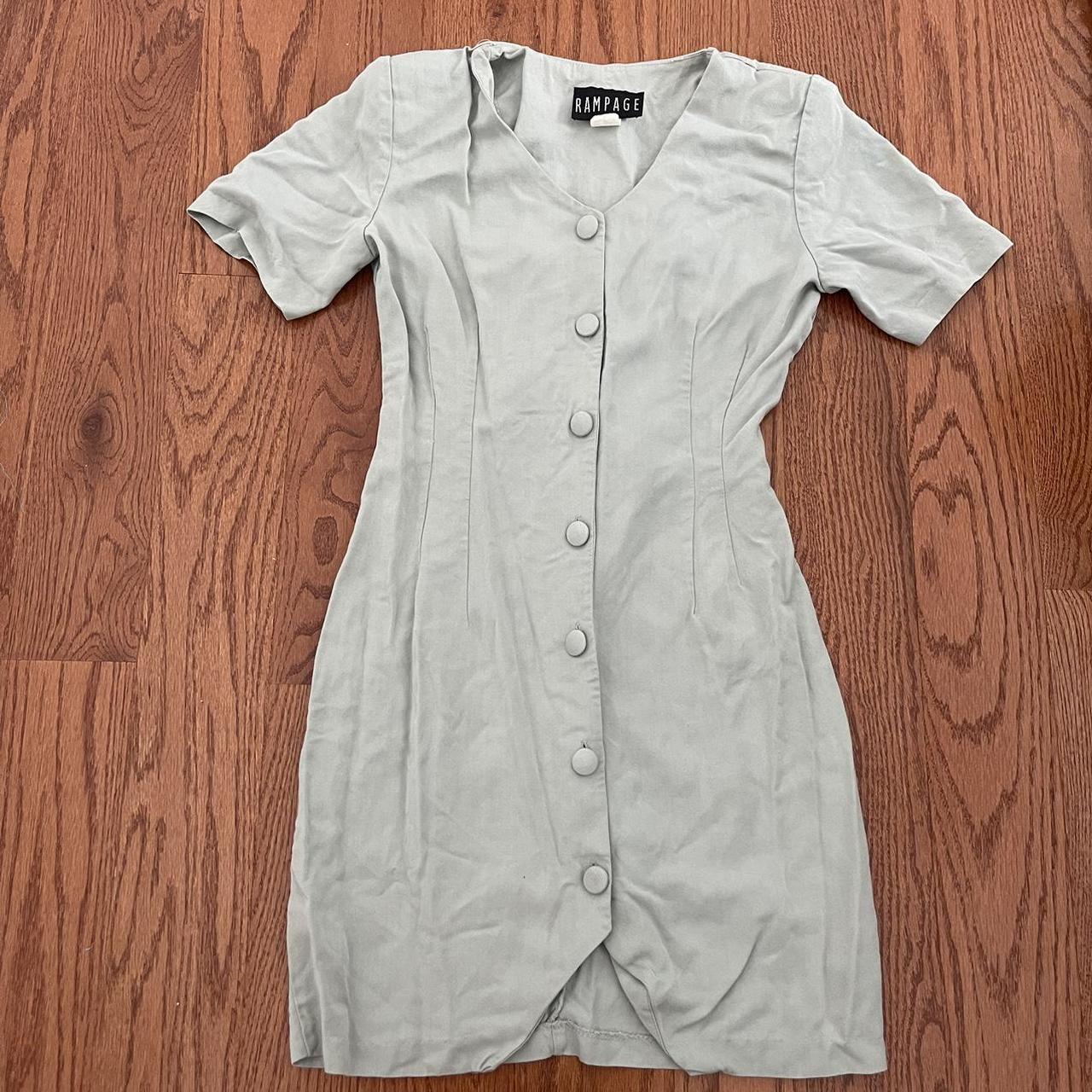 Vintage mint green Rampage dress! The buttons are so... - Depop