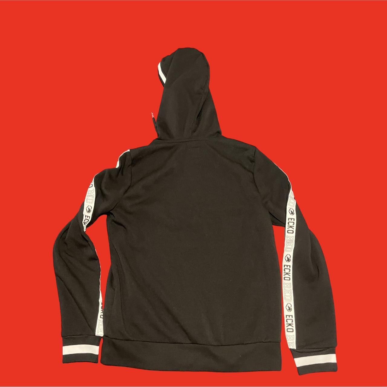 Ecko red hoodie. Glitter logo. Sleve spell... | Depop