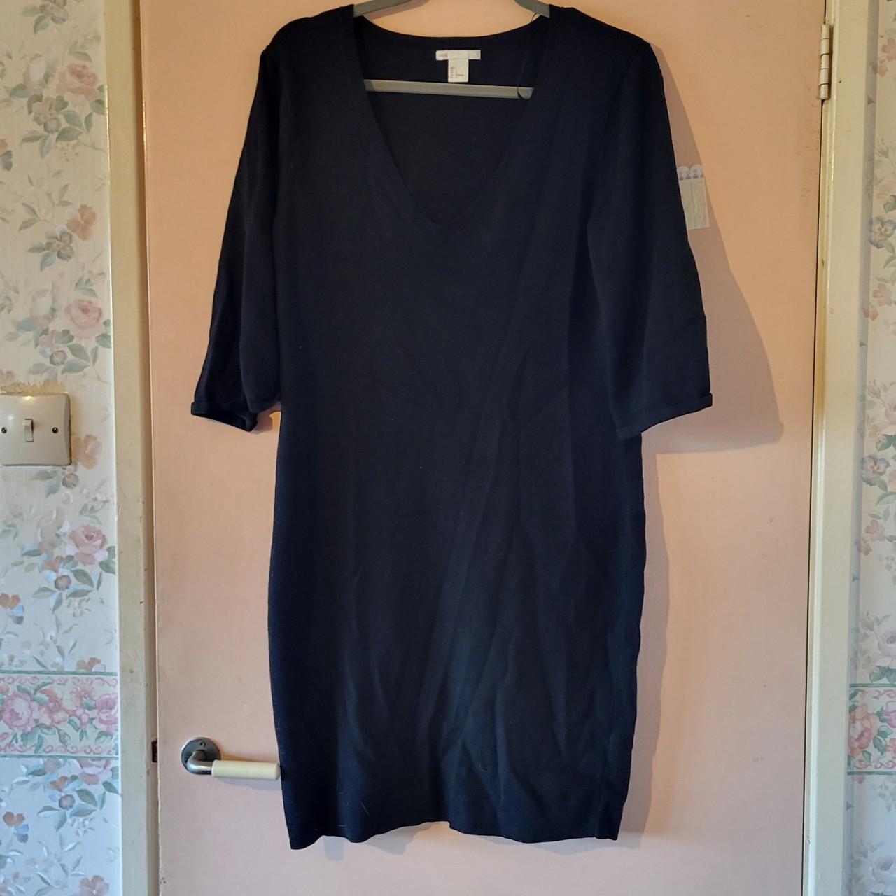 Black formal dress Form fitting Thick stretch... - Depop