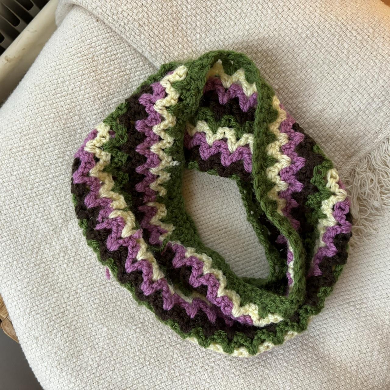 Handmade, crocheted neck warmer, could be worn as a... - Depop