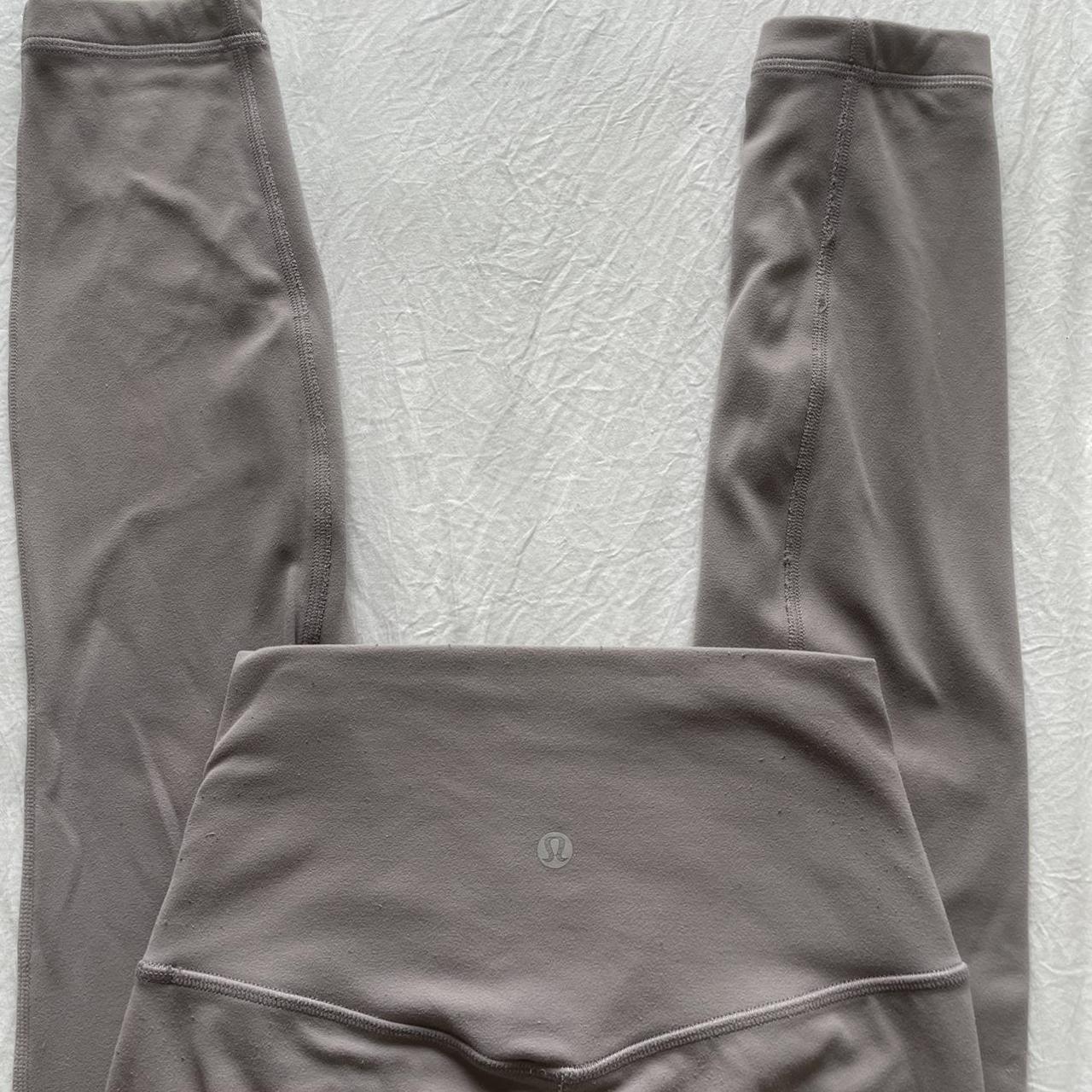 Pastel grey Lululemon align leggings, worn only a... - Depop