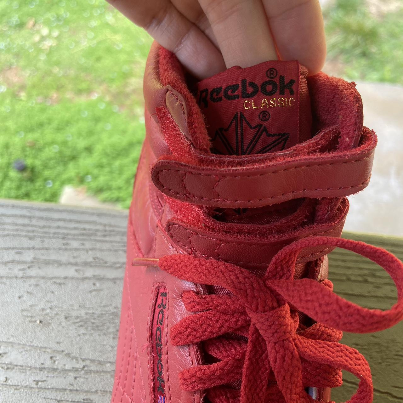 Reebok Classic high top leather women’s vintage... - Depop