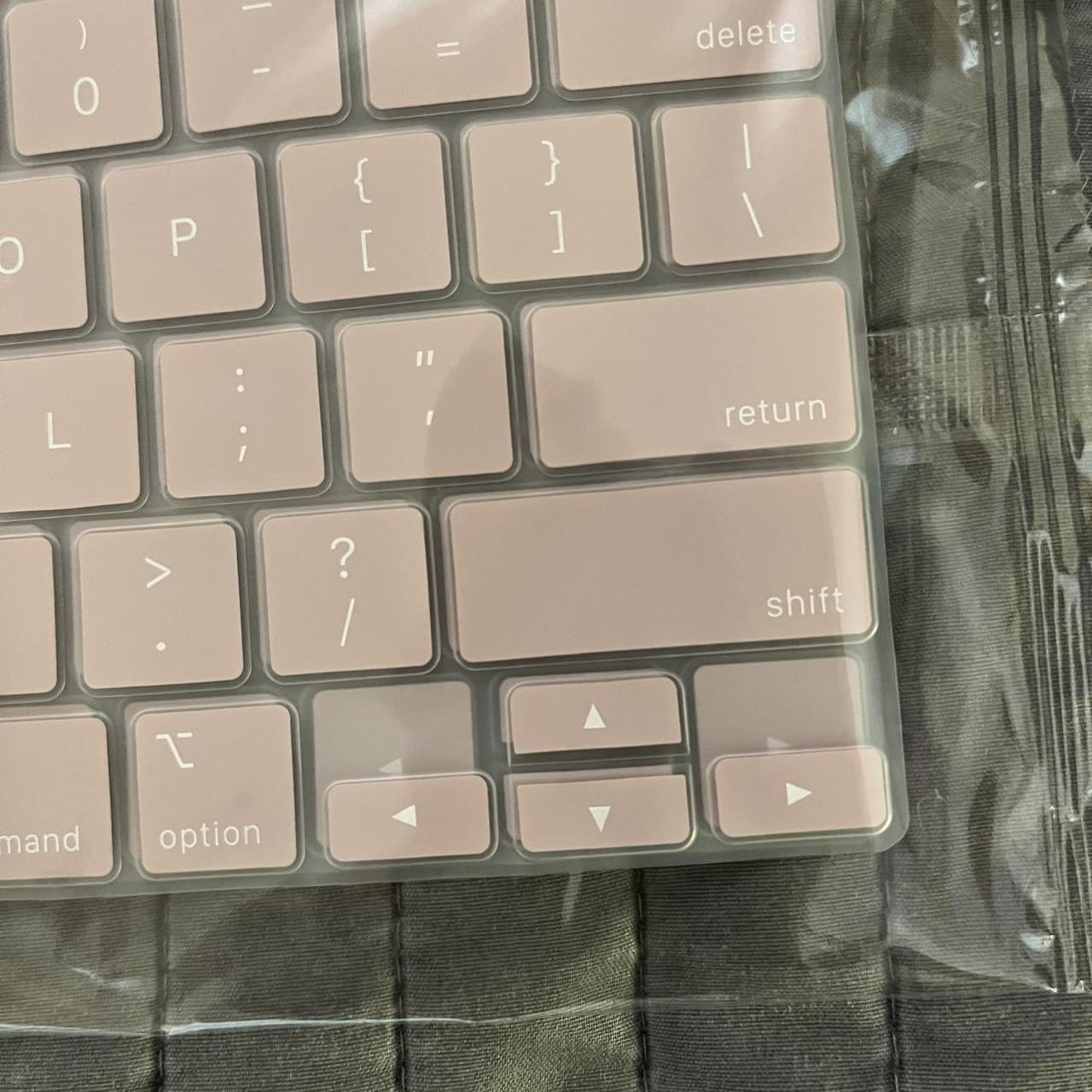 Pink MacBook keyboard cover. • A set of two, the... | Depop