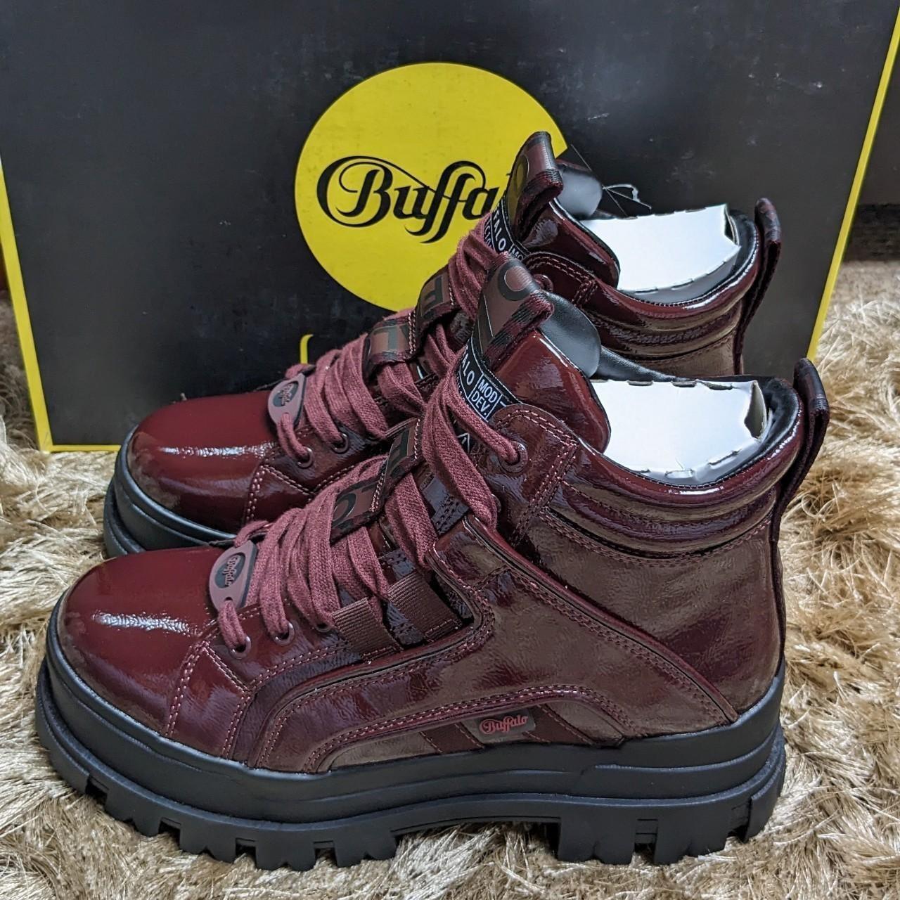Bordeaux Buffalo Trainers. Size UK... - Depop