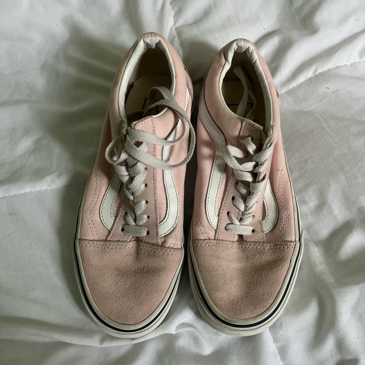 PINK VANS ️US WOMENS SIZE 6 ️USED BUT IN GOOD... - Depop