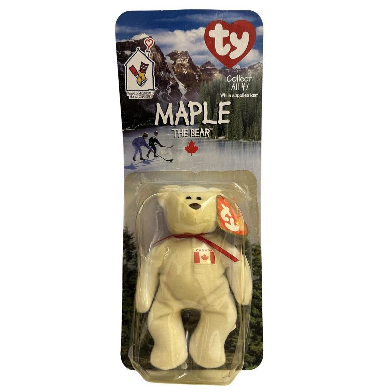 Maple The Bear rare McDonald s Beanie Baby Tag. Depop