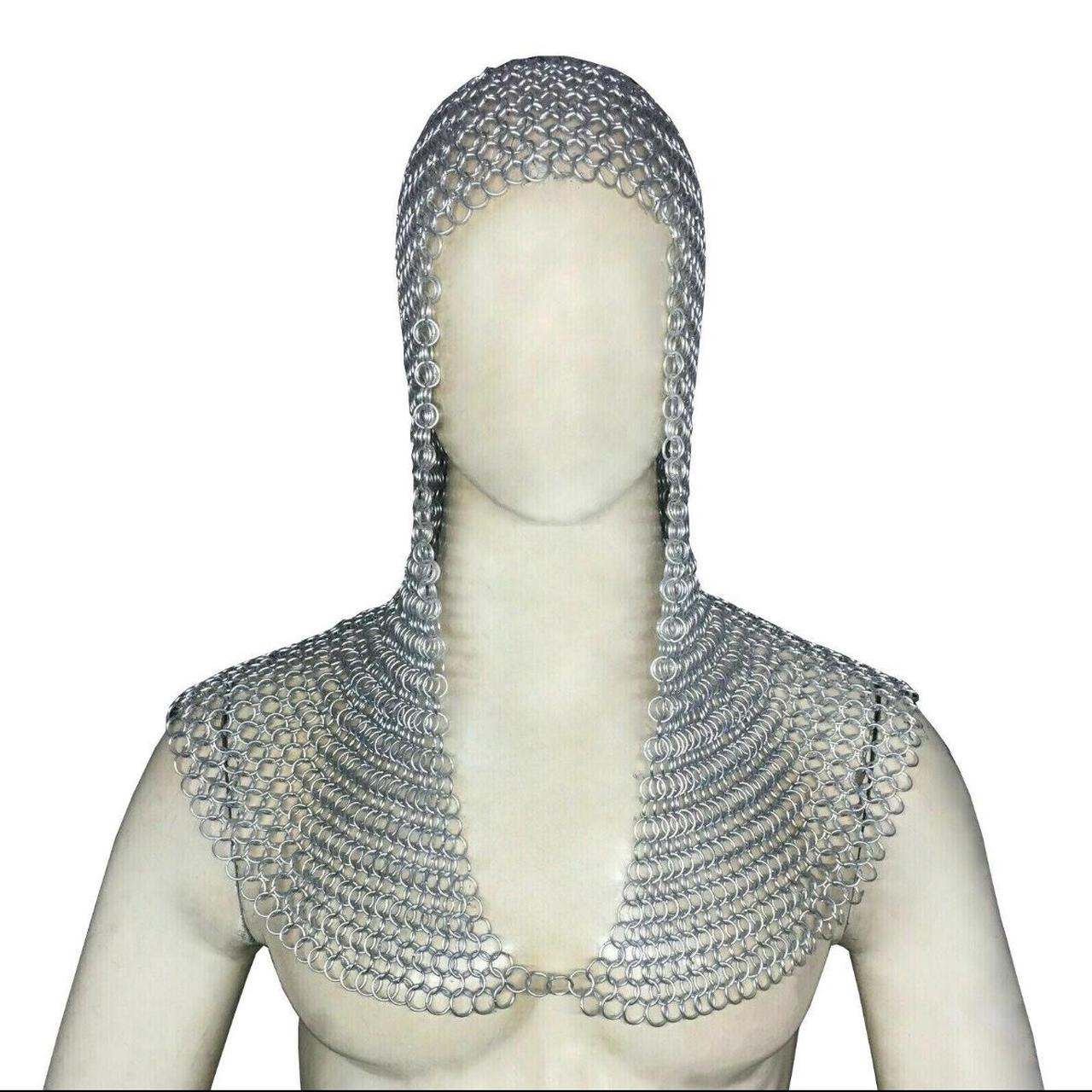 Aluminum Butted Chainmail Hood / Coif | Made with... - Depop