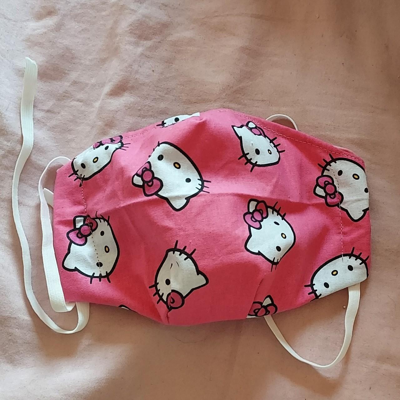 Hot pink hello kitty face mask! In a anitfog... - Depop