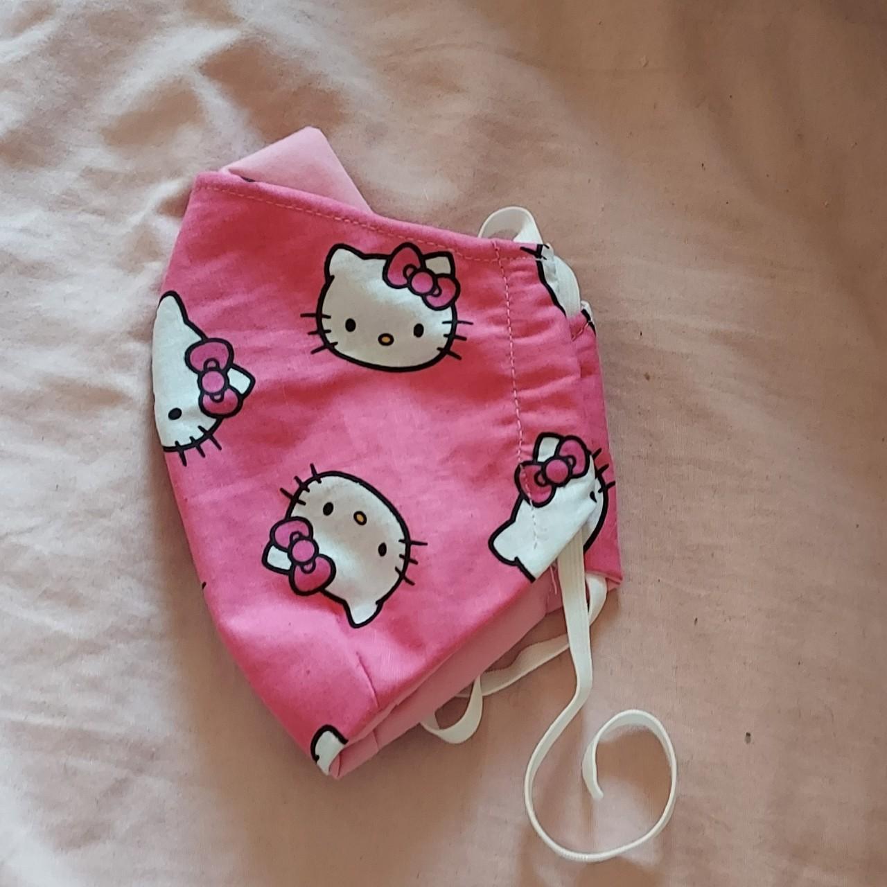 Hot pink hello kitty face mask! In a anitfog... - Depop