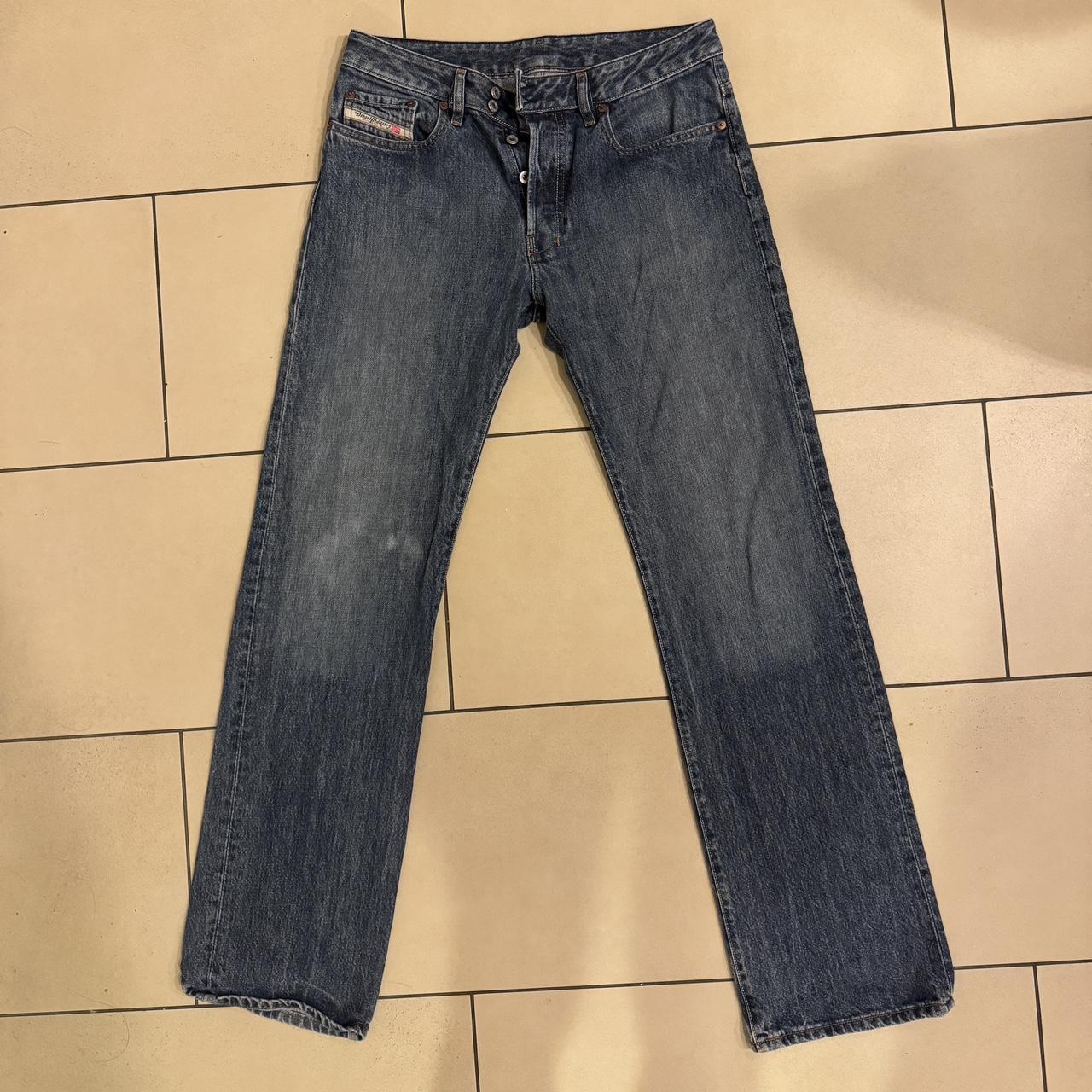Vintage diesel straight leg denim jeans - Depop