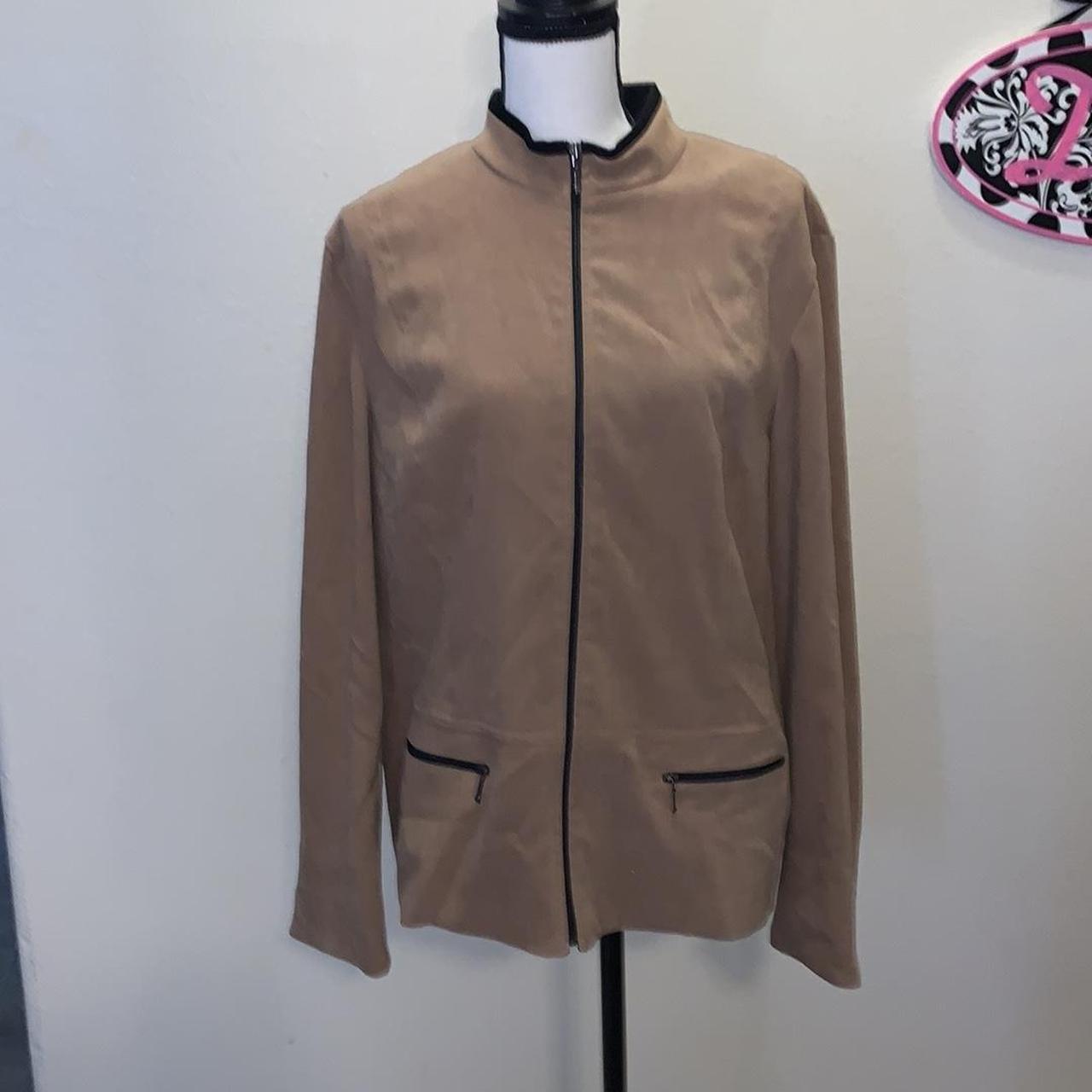 JM Collection Women's Brown and Tan Jacket | Depop