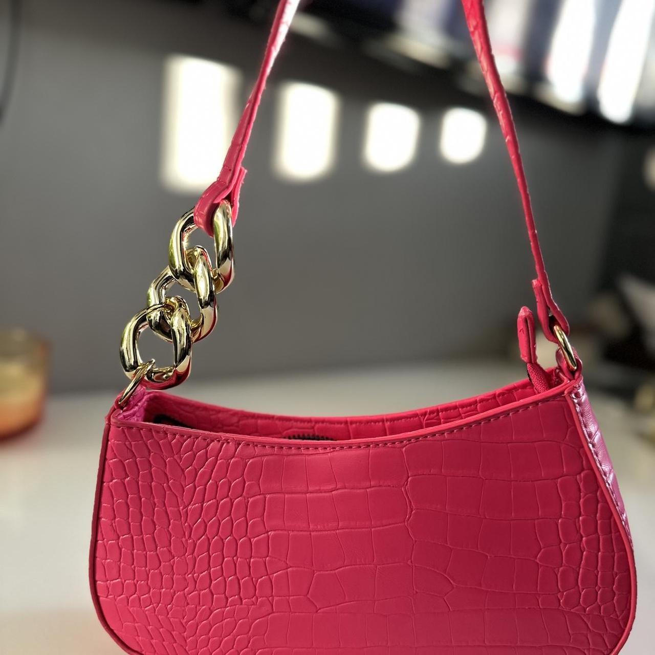 Pink primark purse Croc texture Brand new never used - Depop