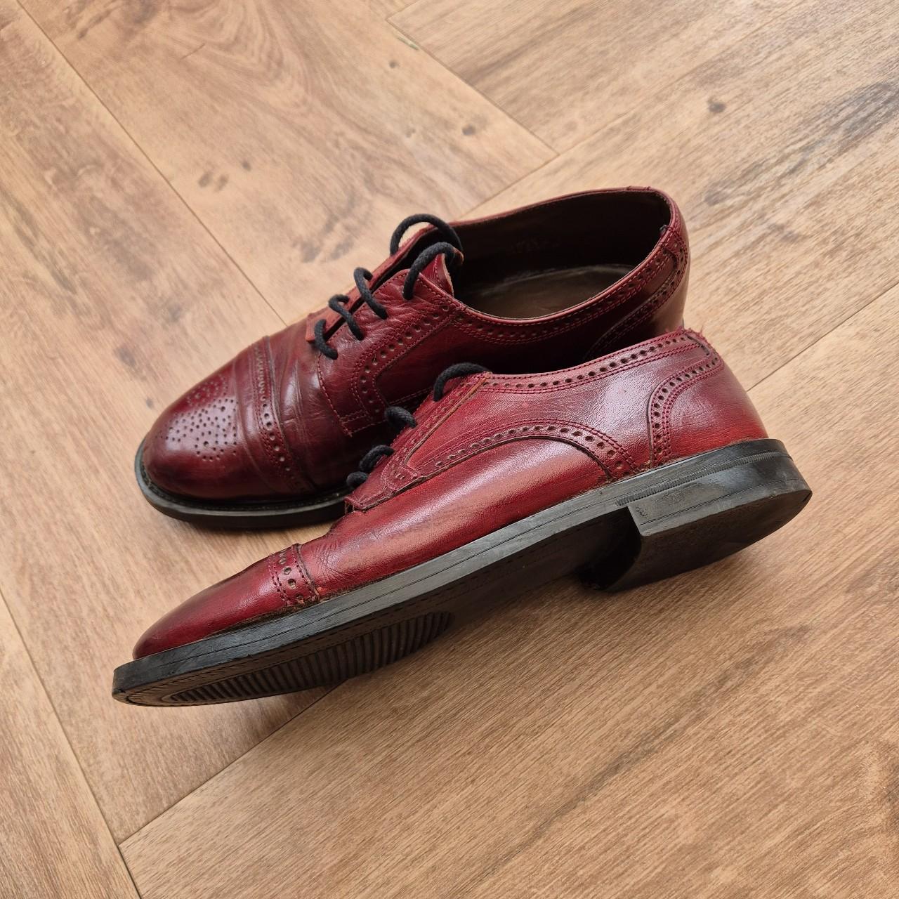 Mens vintage leather brogues. Uk 8 Good vintage... - Depop