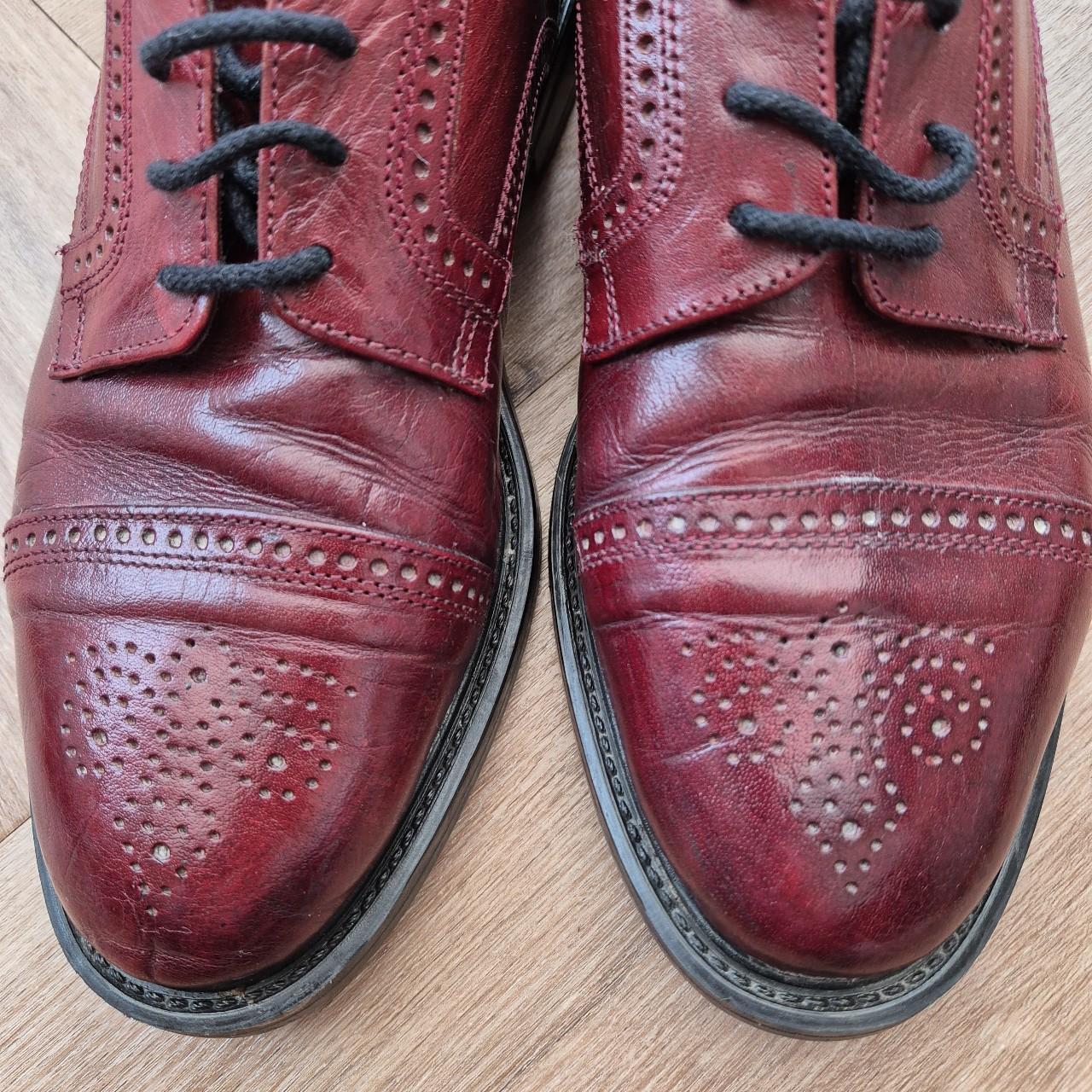 Mens vintage leather brogues. Uk 8 Good vintage... - Depop