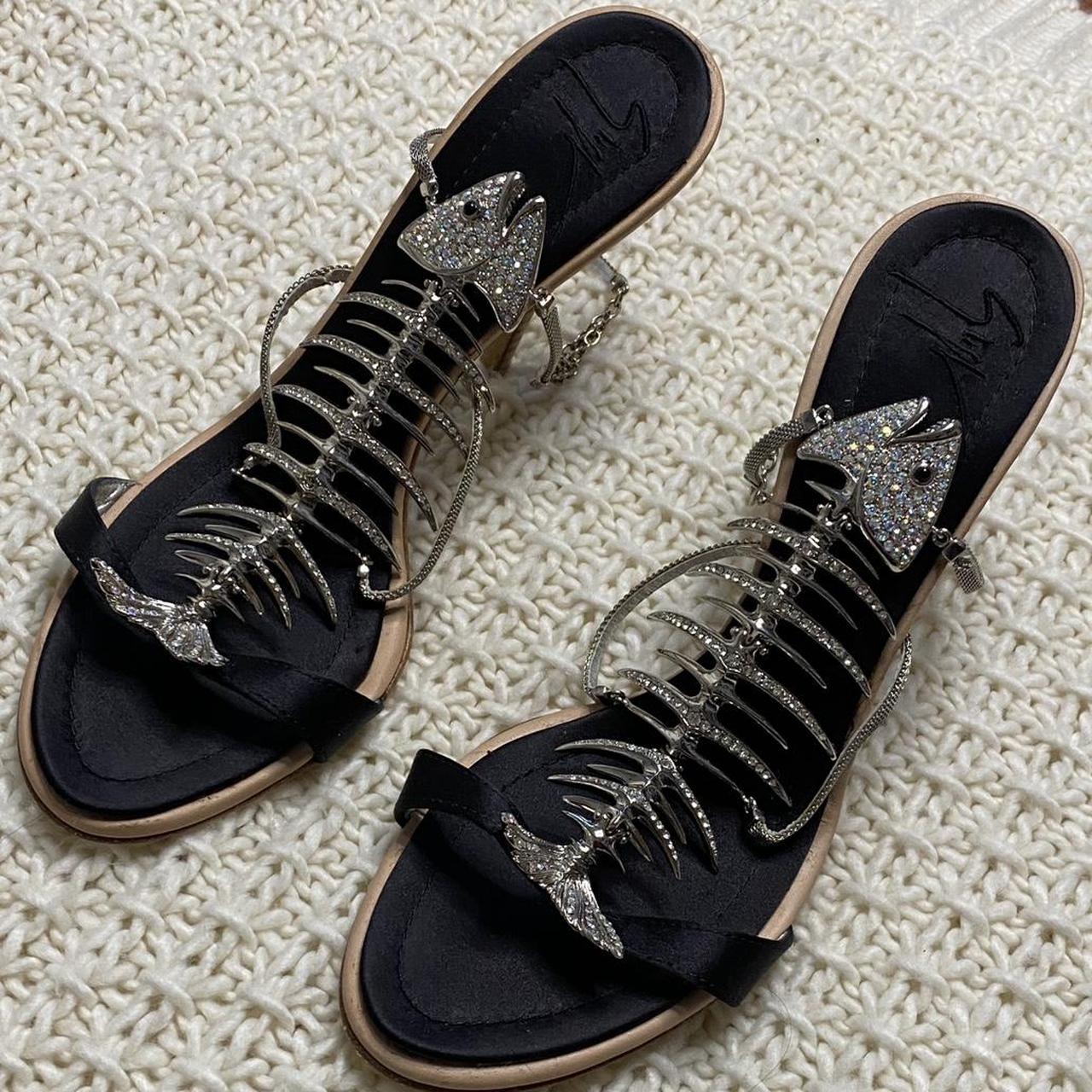 Giuseppe Zanotti Fishbone Heels • labeled a size... - Depop