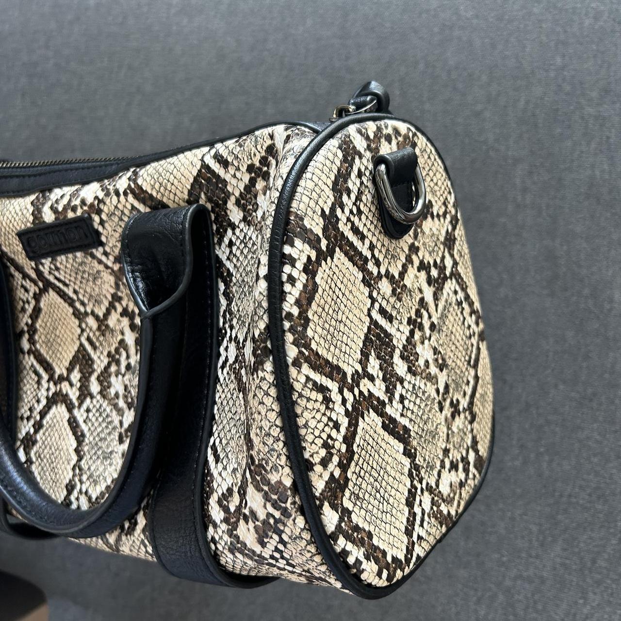 Gorman Faux Snake Skin Duffle crossbody bag Perfect... - Depop