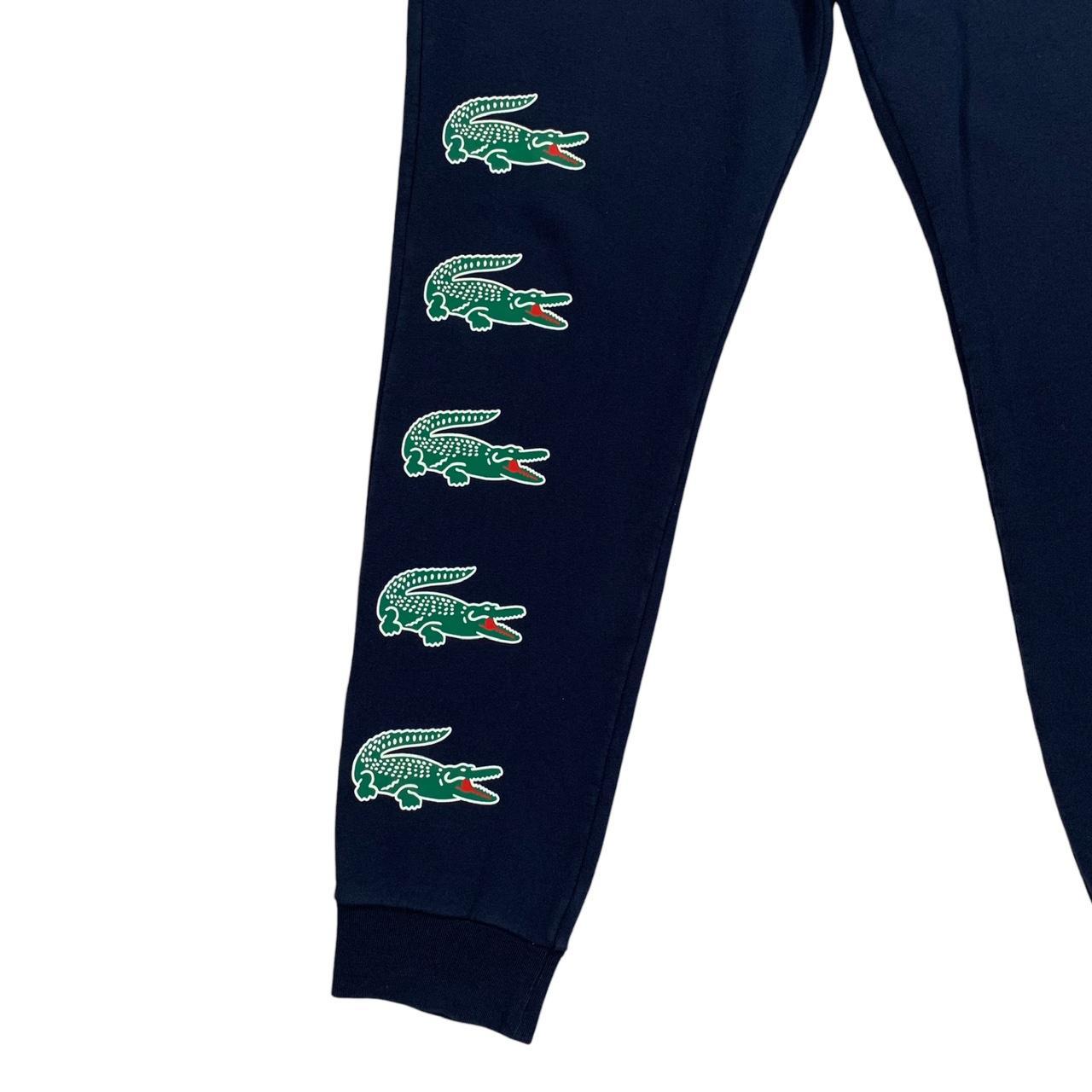 Lacoste Sport Men’s Navy Blue Big Crocodile Logo... - Depop