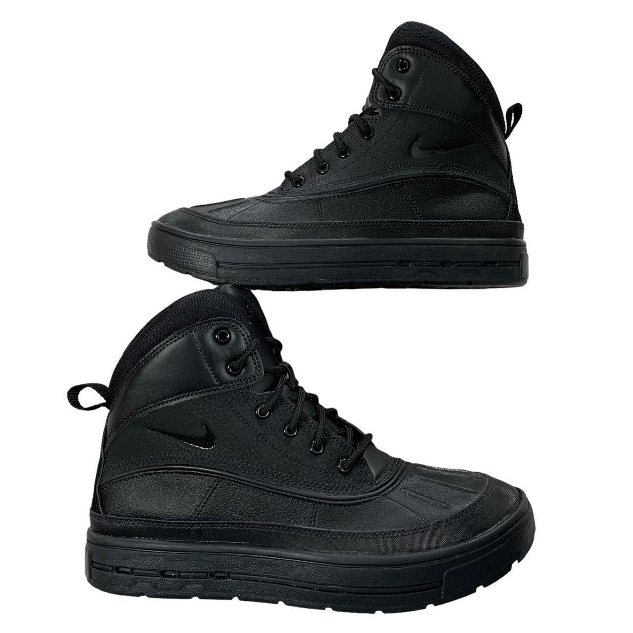 Nike ACG Youth Triple Black Woodside 2 Duck High Top... | Depop