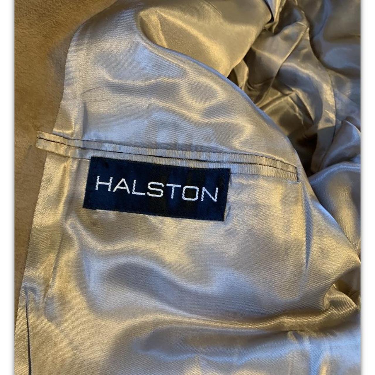Halston Men's Tan and Brown Jacket | Depop
