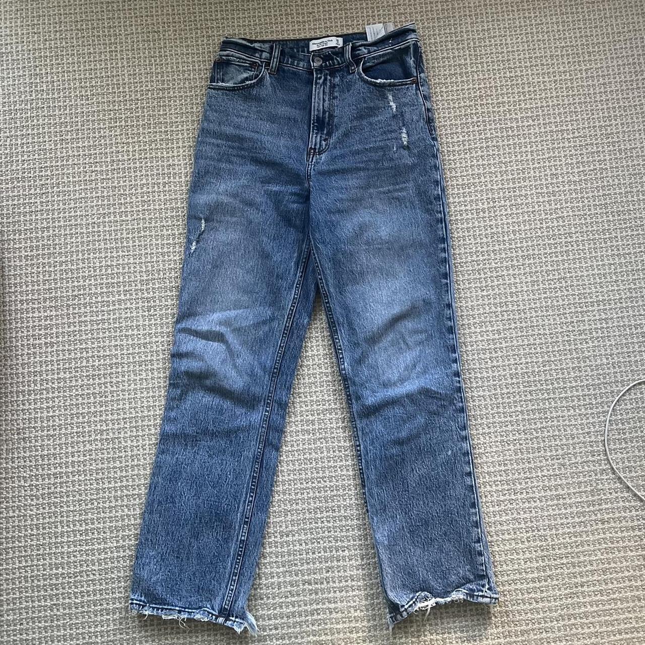 Abercrombie The 90’s Straight Ulta High Rise... - Depop