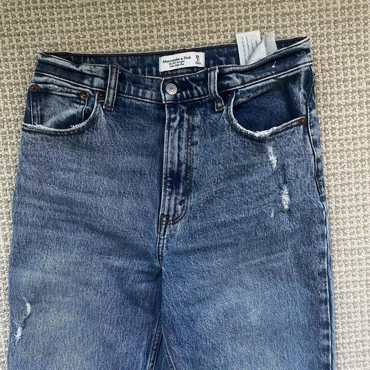 Abercrombie The 90’s Straight Ulta High Rise... - Depop