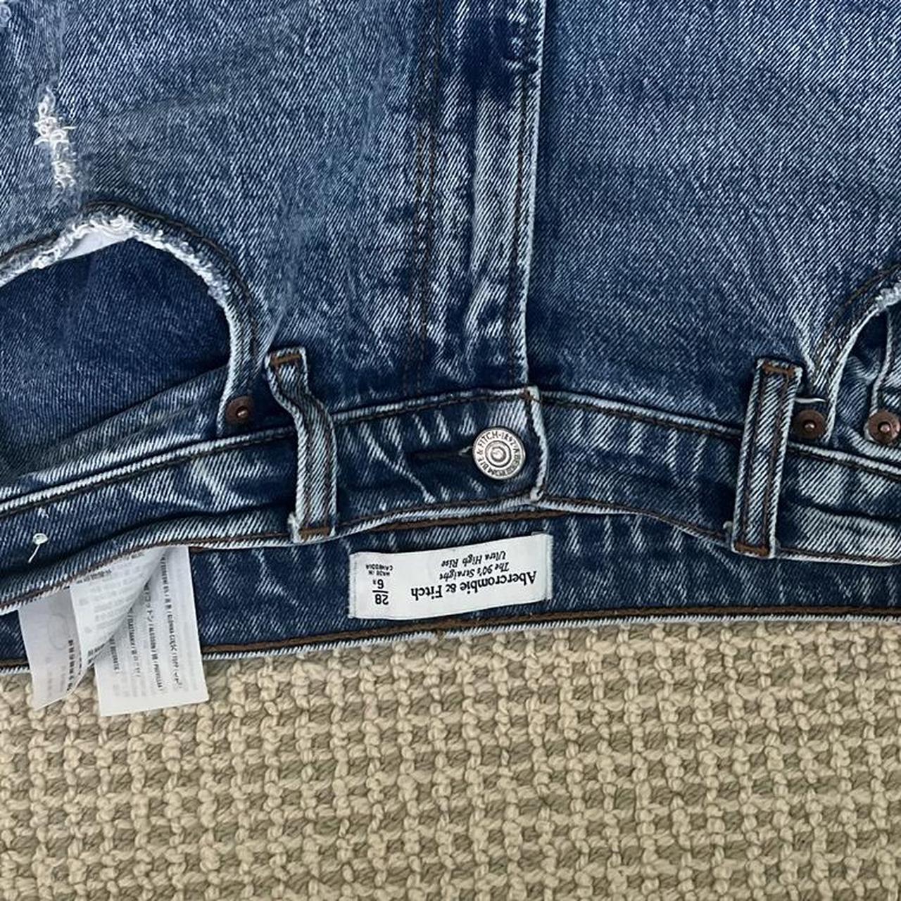 Abercrombie The 90’s Straight Ulta High Rise... - Depop