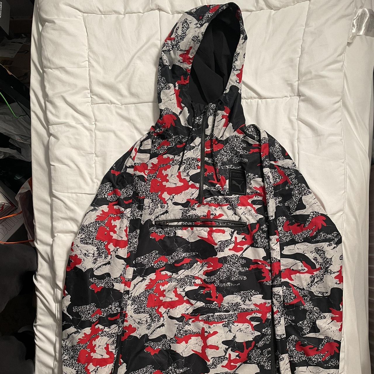 Puma X Trapster jacket Camo red (XL) Mint condition - Depop