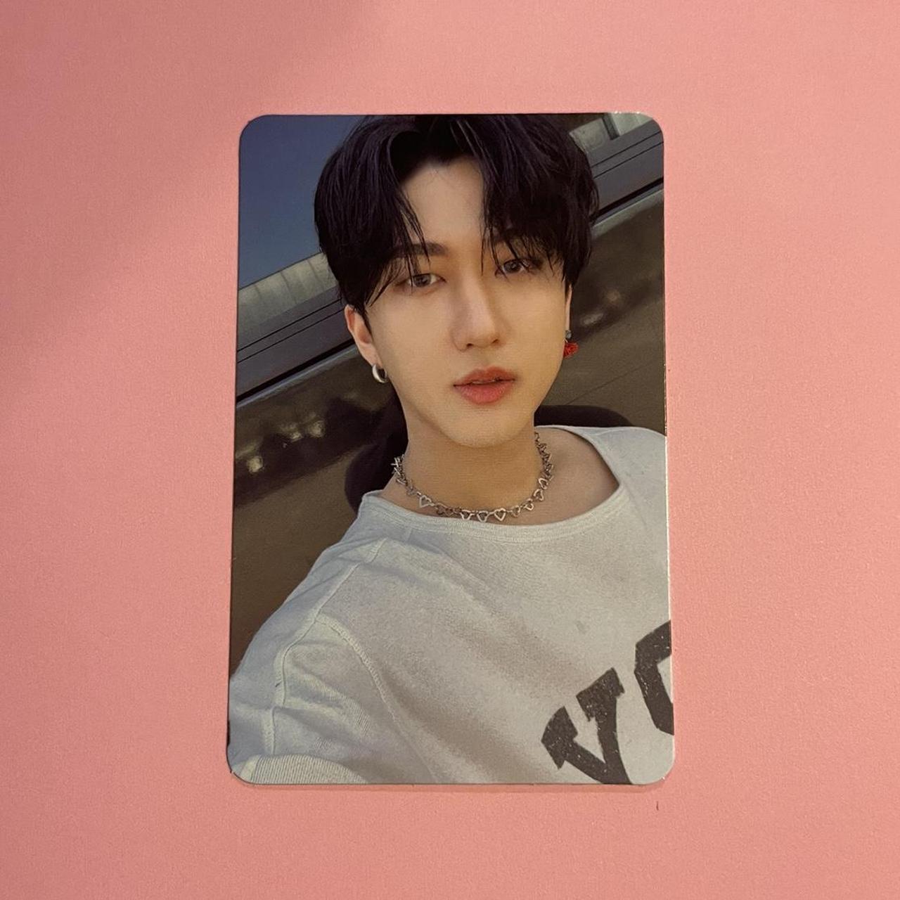 changbin maxident t-crush photocard! stamped... - Depop