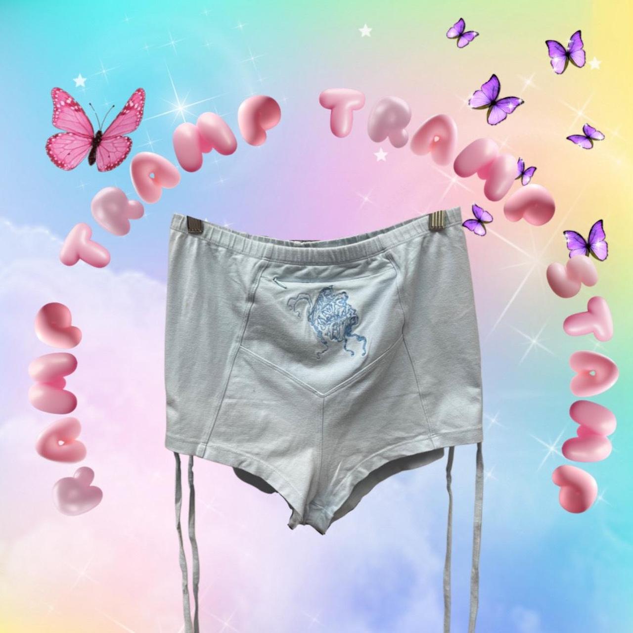 Ramp Tramp Tramp Stamp “Butterfly Booty Shorts”.... - Depop