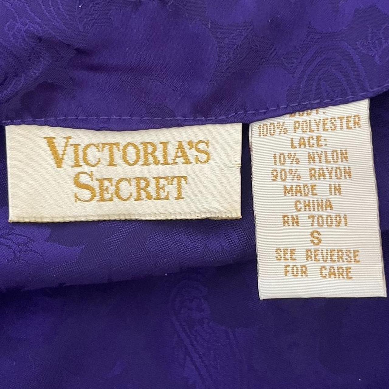 Vintage Gold Label Victoria’s Secret Purple Slip... - Depop