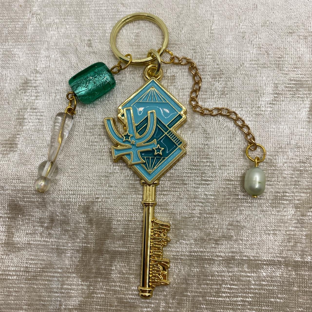 ~ selling a aqua sailor moon key inspired beaded... - Depop