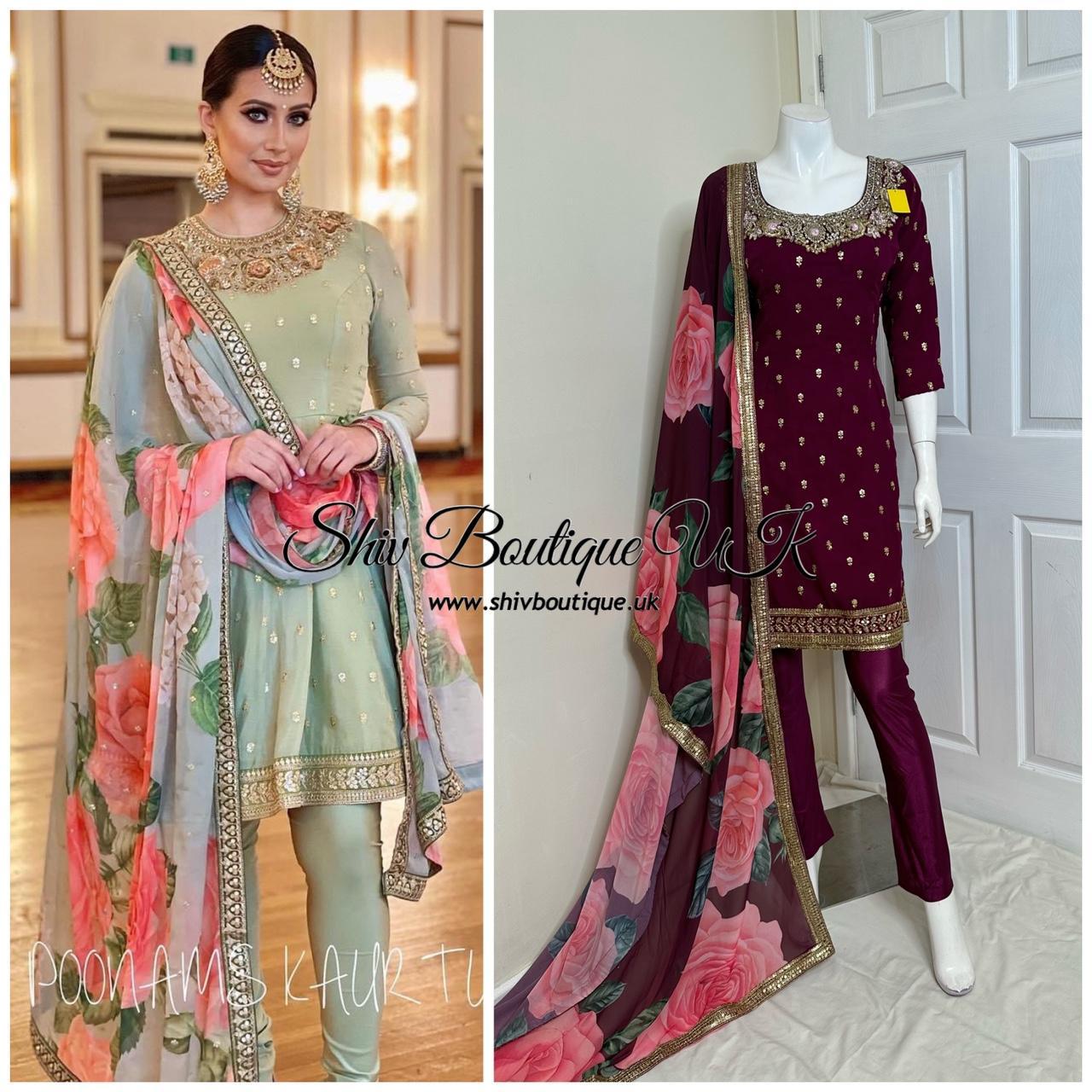 Brand new Readymade Indian Asian Punjabi Designer... - Depop