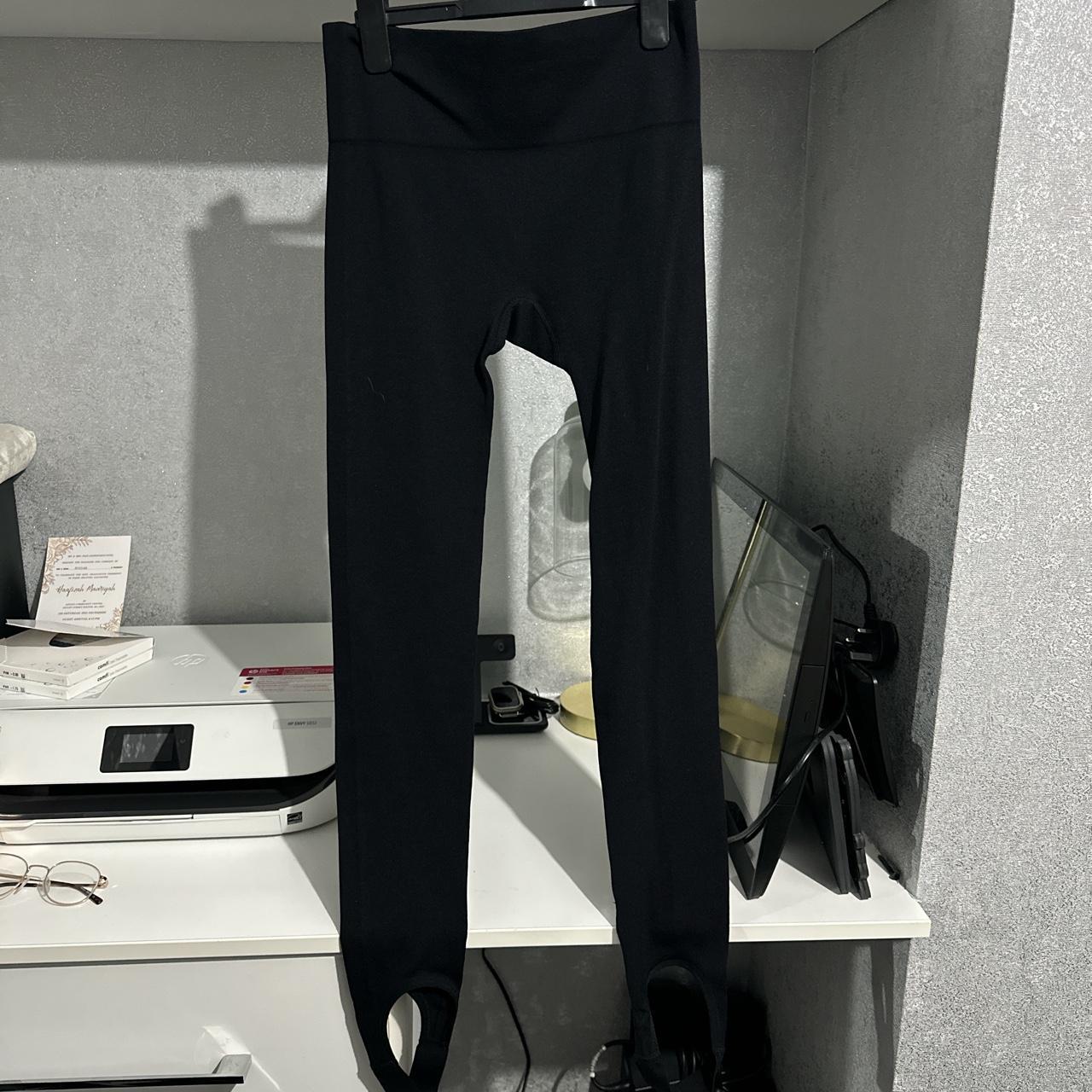 Primark black ribbed leggings - size 10-12/small -... - Depop