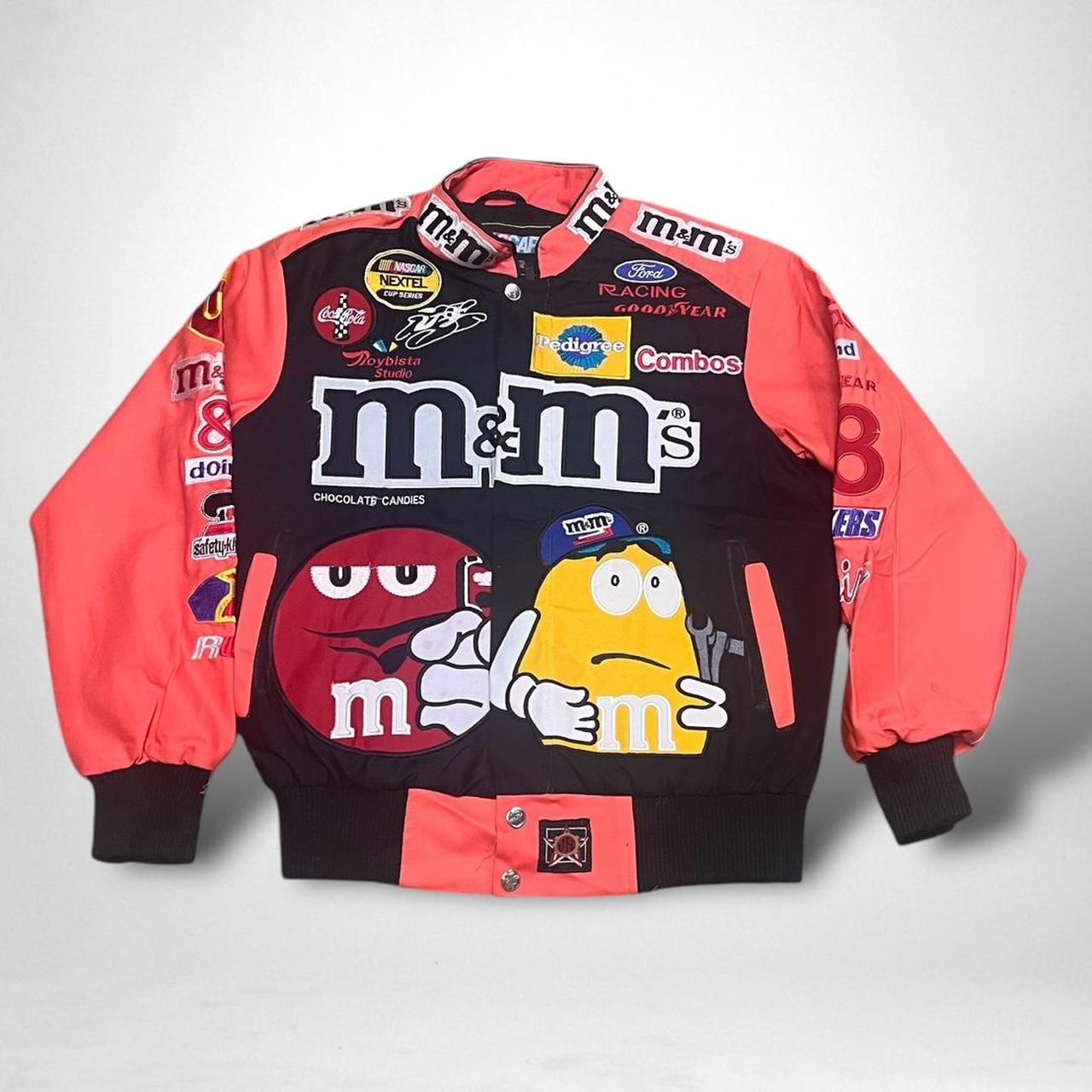 Deadstock Reworked Racing Jacket Y2K. Patchwork.... - Depop