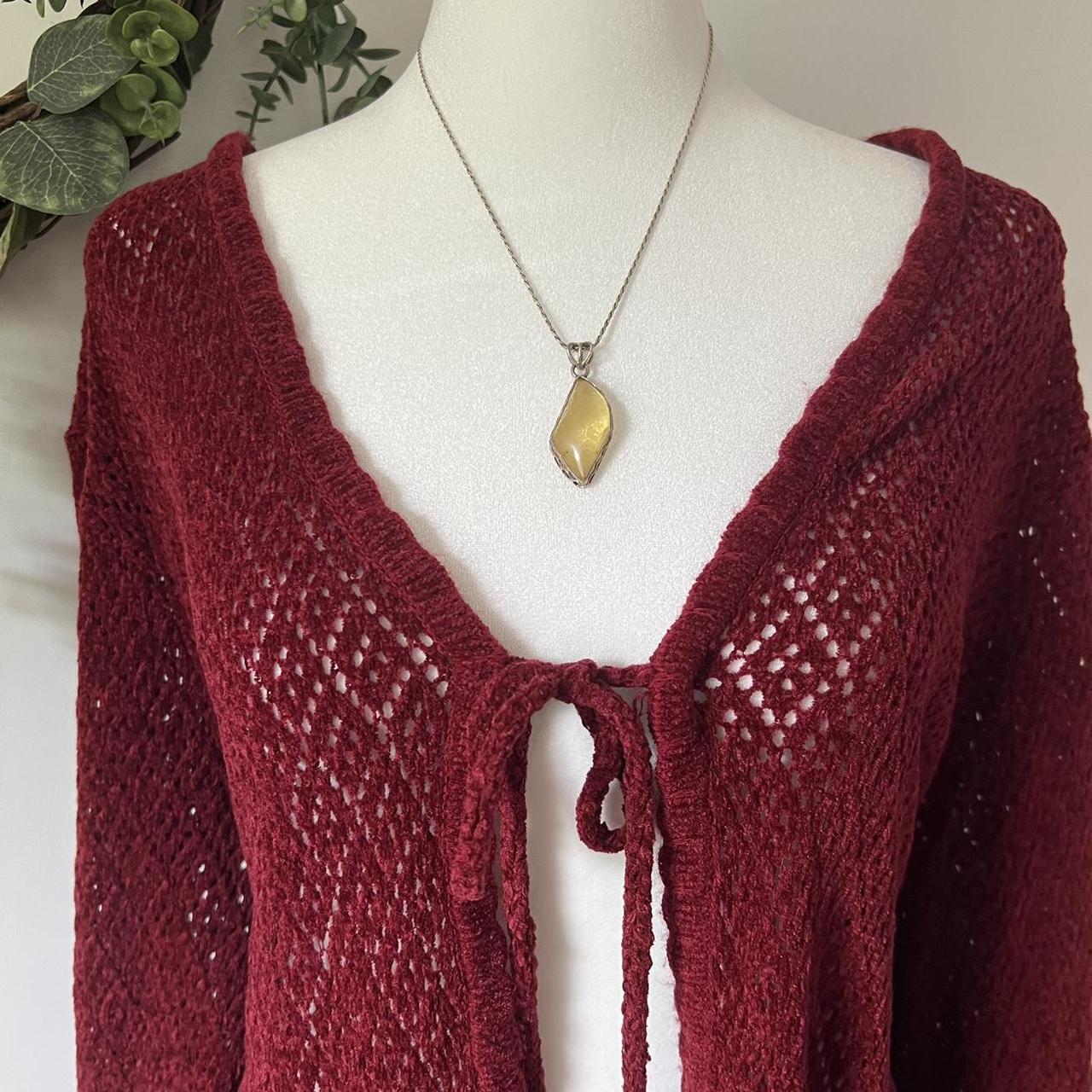 red velvet whimsigoth cardigan ☾ Red velvet... - Depop