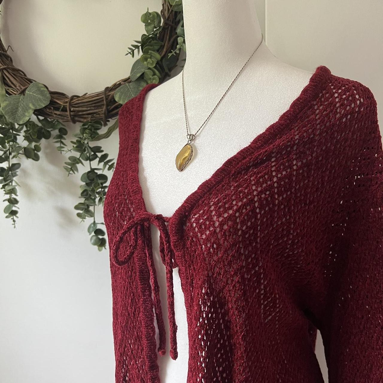 red velvet whimsigoth cardigan ☾ Red velvet... - Depop