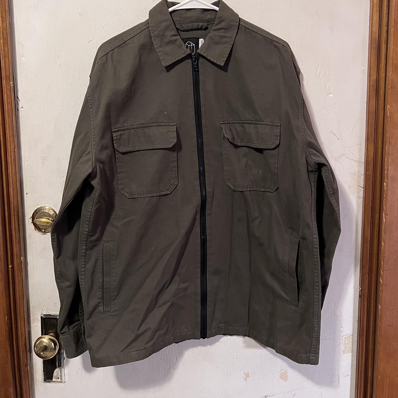 Olive Green Zip Up Flannel Original Use Brand Like... - Depop